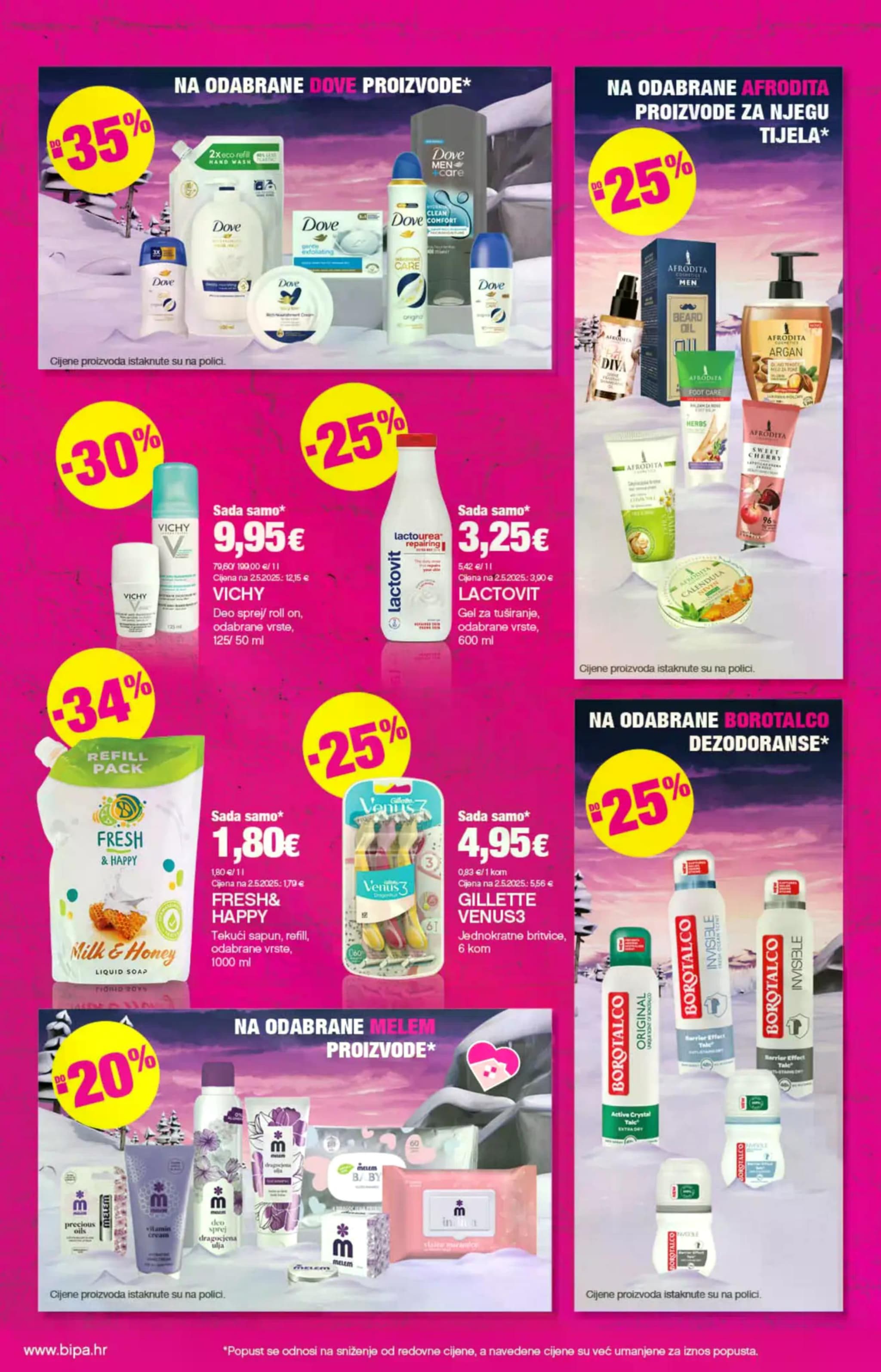 Fresh&Happy Tekući sapun, refill... na akciji u trgovinama Bipa