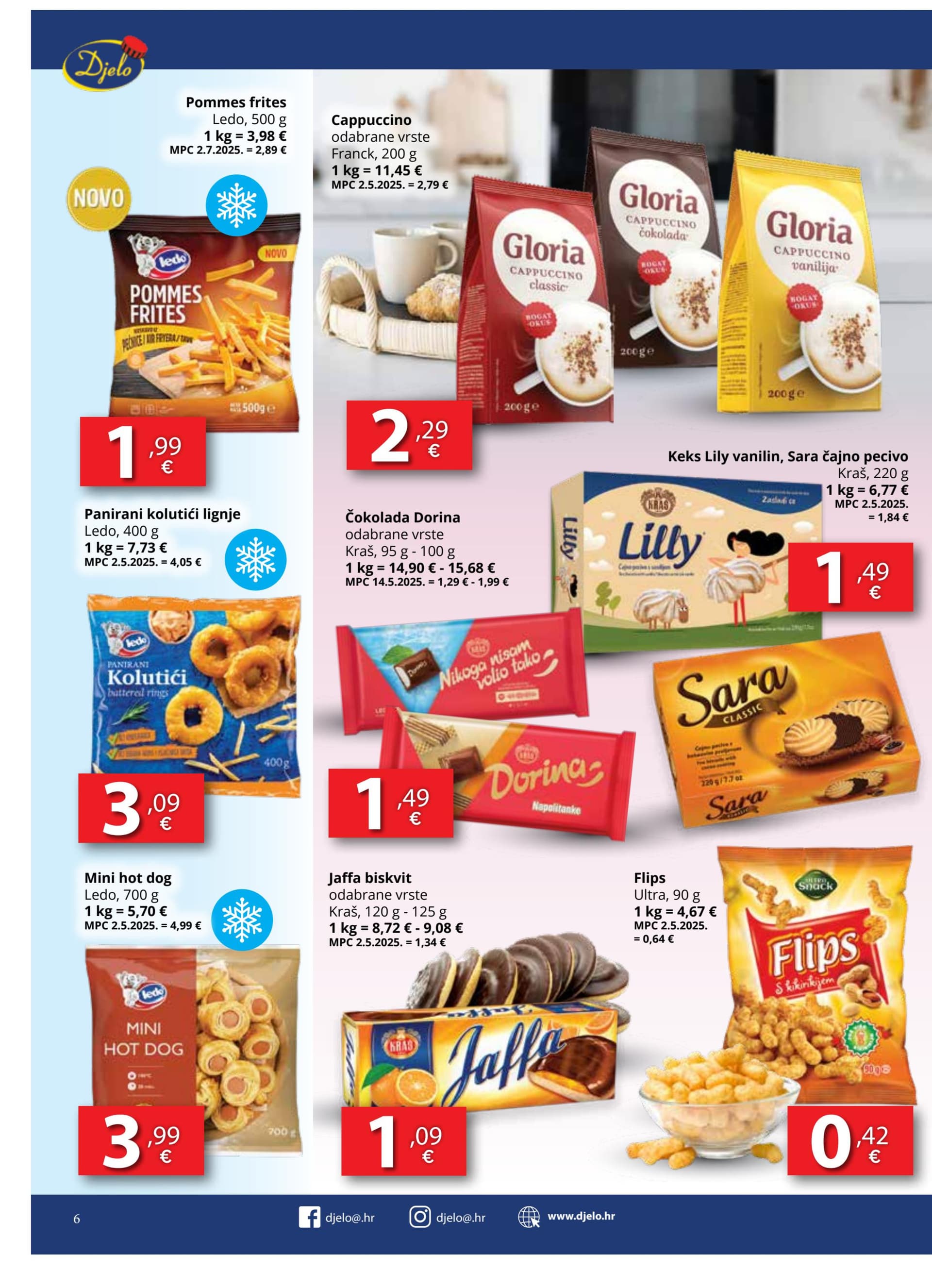 Keks Lily vanilin, Sara čajno pecivo... na akciji u trgovinama Djelo