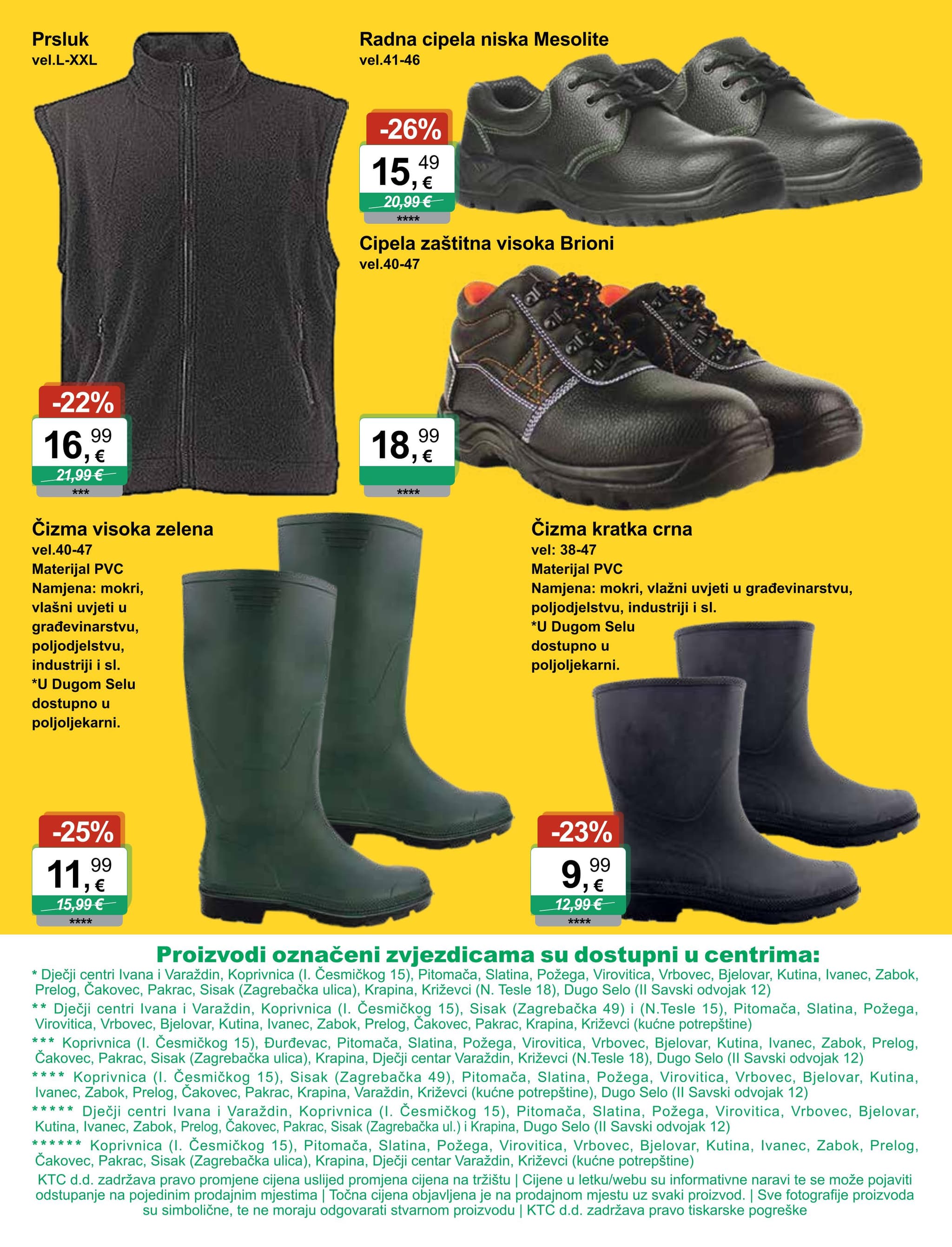 Prsluk na akciji u trgovinama KTC