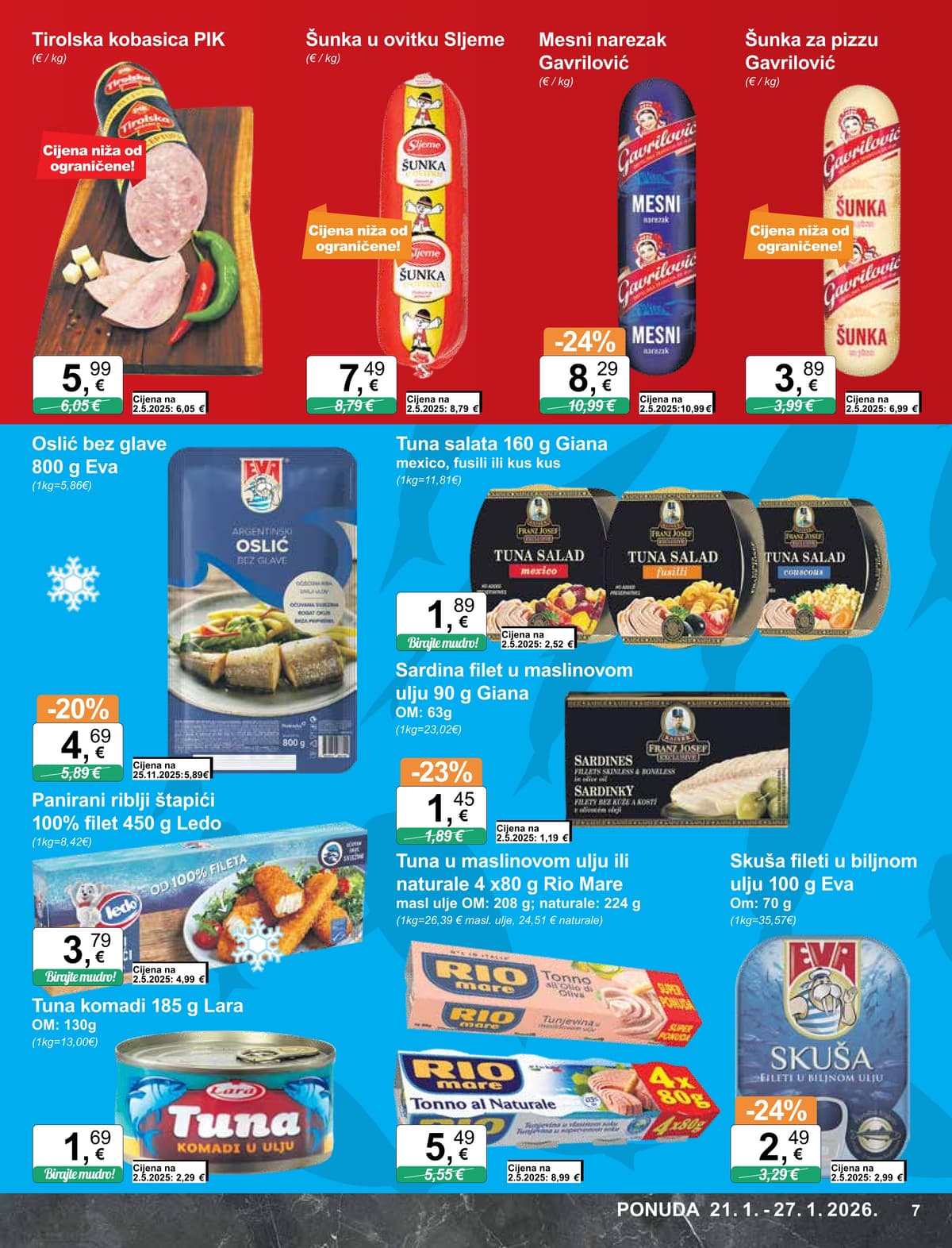 Mesni narezak Gavrilović: Akcija i Cijena (KTC) | NajCijena.hr