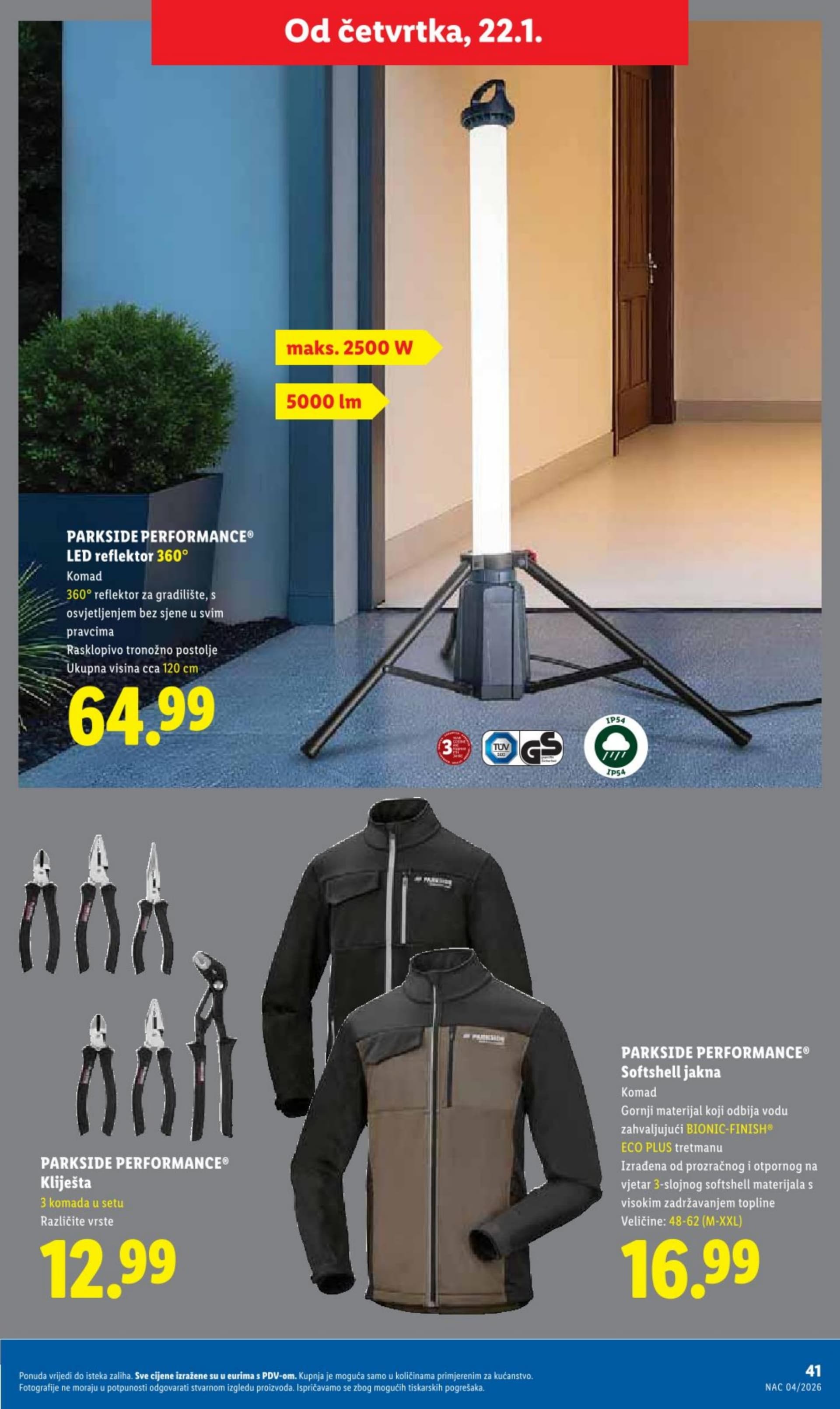 PARKSIDE PERFORMANCE® Kliješta... na akciji u trgovinama Lidl