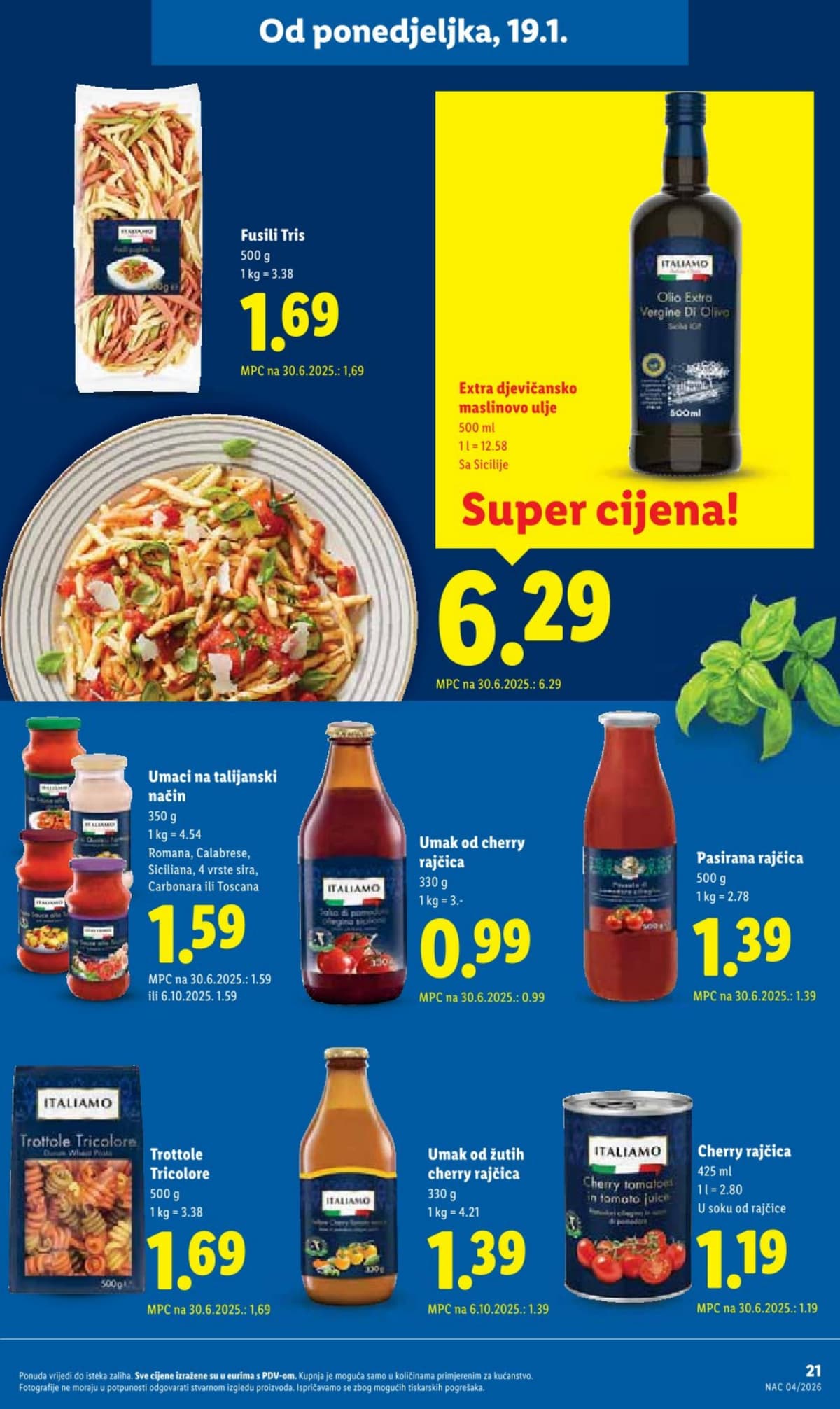 Umak od žutih cherry rajčica 330 g na akciji u trgovinama Lidl