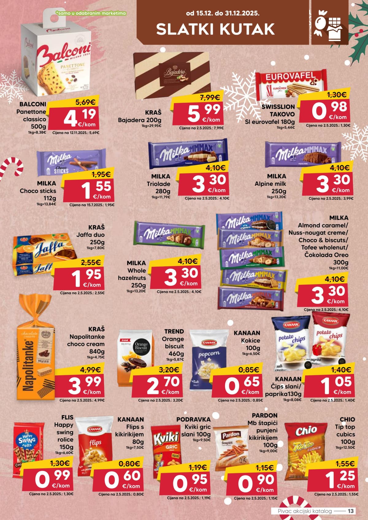 KRAŠ Bajadera 200g na akciji u trgovinama Pivac