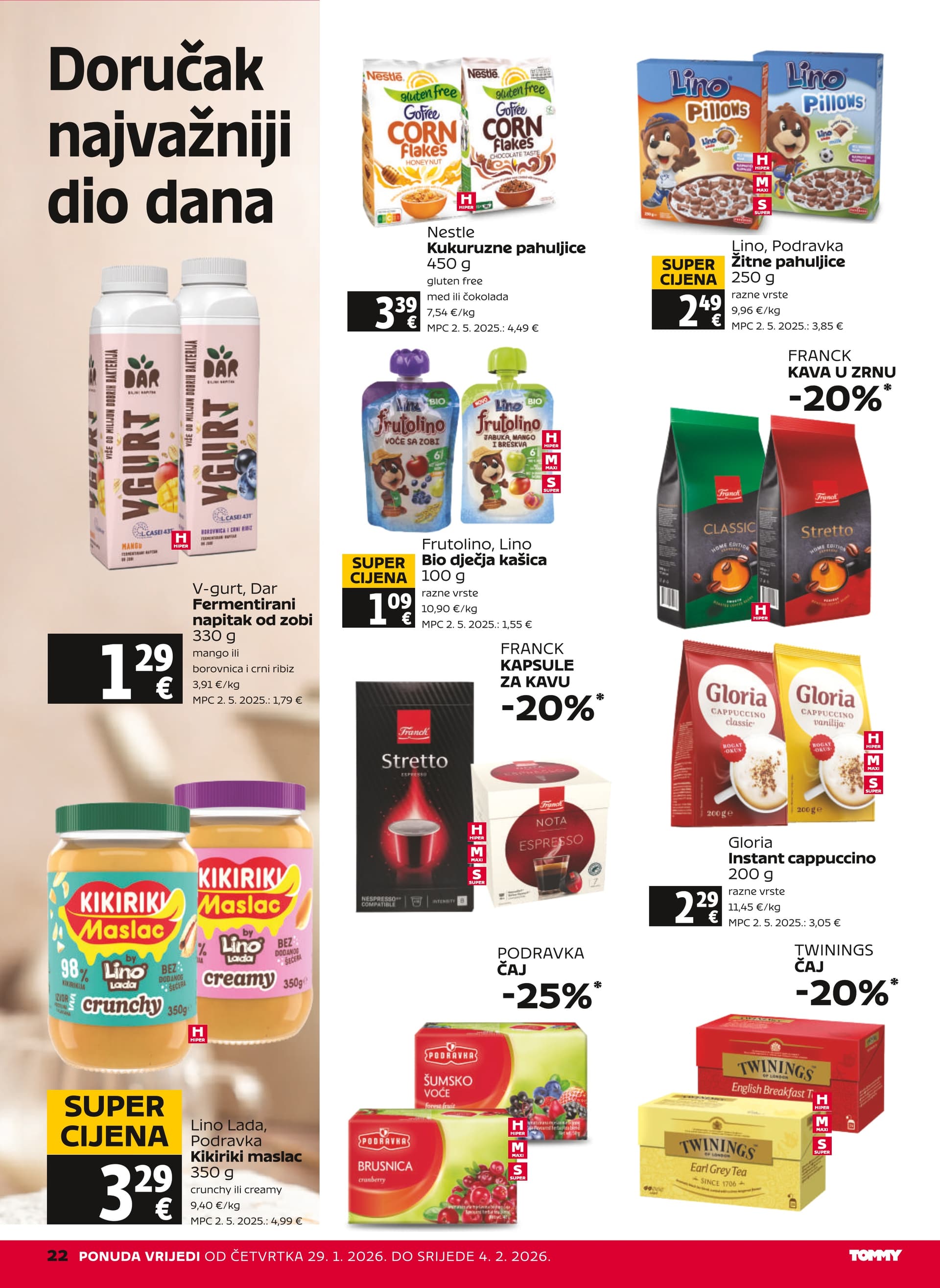 Podravka Čaj: Akcija i Cijena (Tommy) | NajCijena.hr