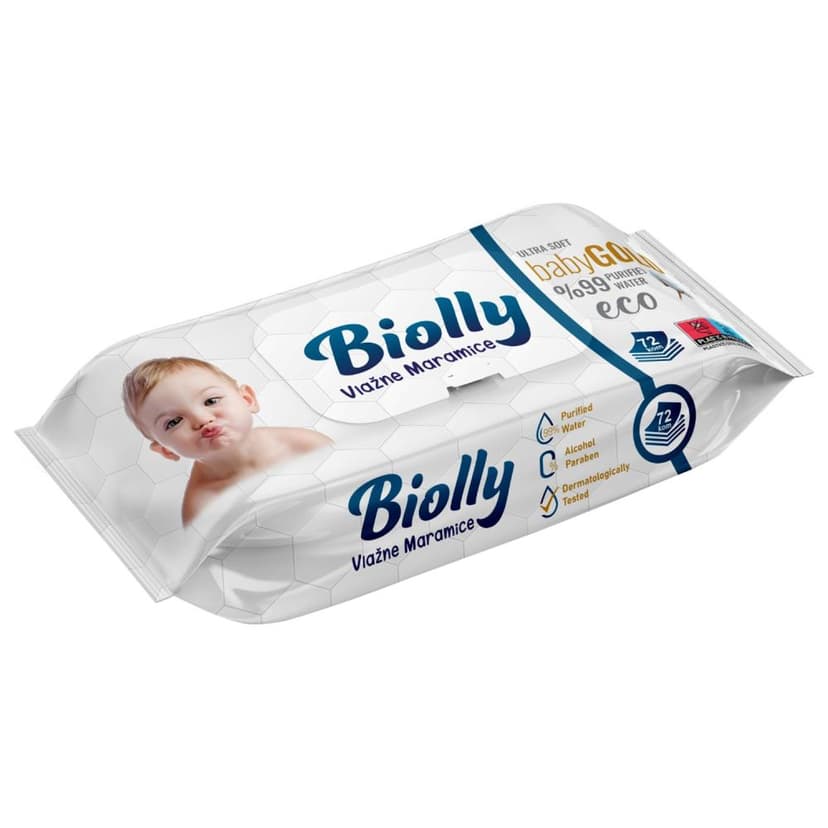 Biolly Vlažne maramice 72/1: Akcija (Konzum) 11.2.