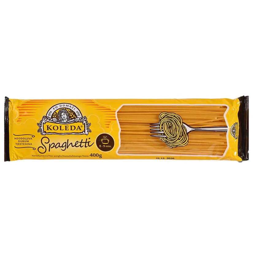 Tjestenina Koleda spaghetti 400g: Akcija (Interspar) 17.9.