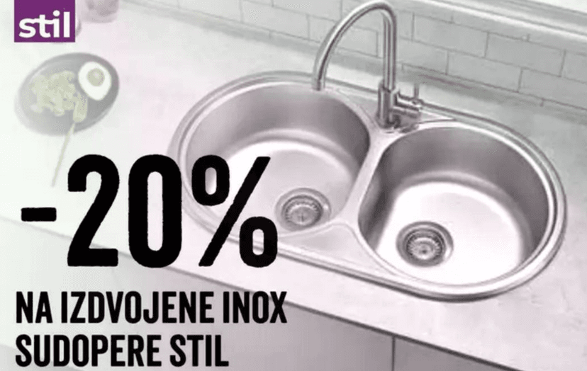 Izdvojene inox sudopere: Akcija (Pevex) 27.11.