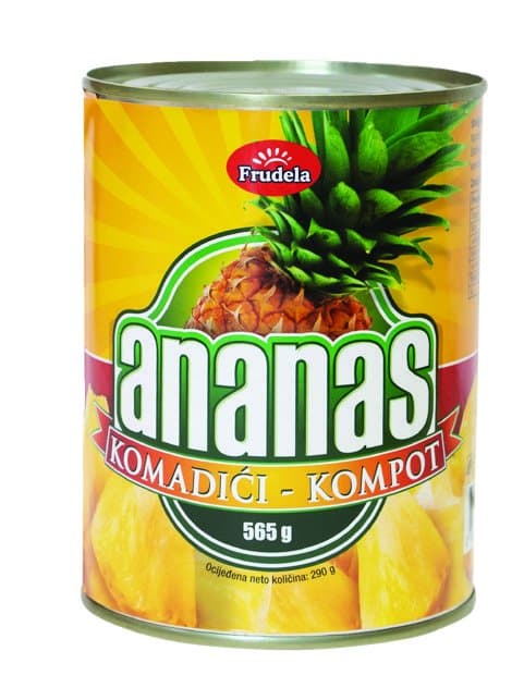 Kompot ananas kolutići Frudela 340g: Akcija (NTL) 28.1.