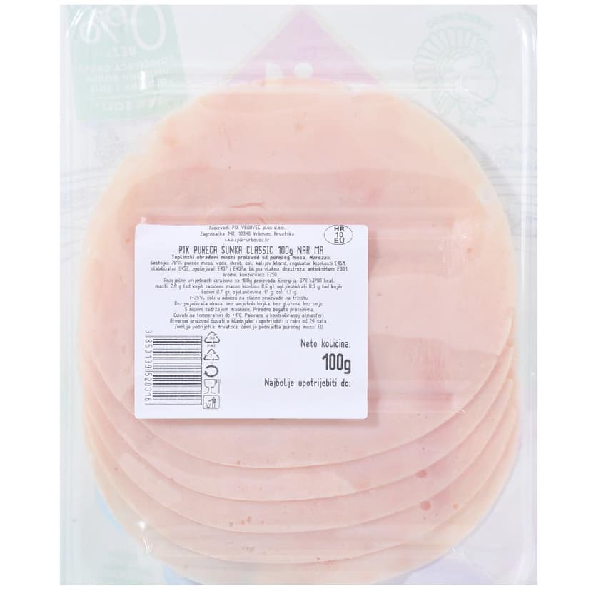 PIK Pureća šunka 100g: Akcija (Ribola) 14.1.