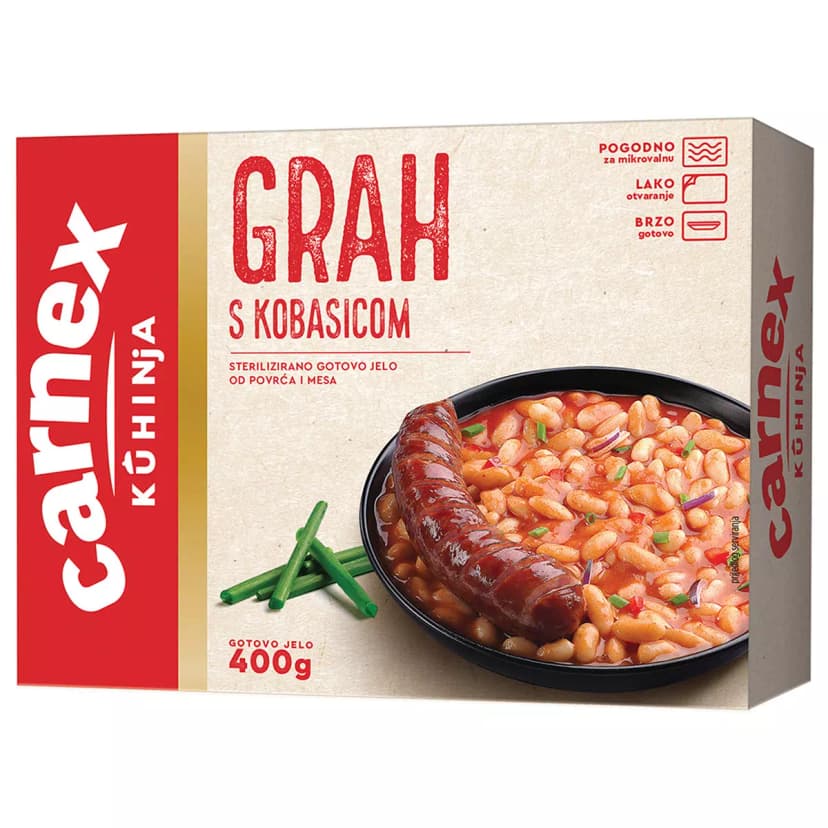 Gotovo jelo Grah s kobasicom 3X400G: Akcija (Kaufland) 14.1.