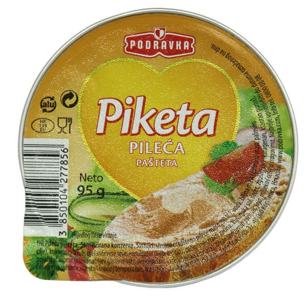 Piketa pašteta 95g: Akcija (Konzum) 14.1.