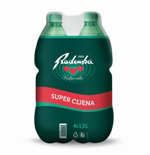 Mineralna voda Radenska 4 x 1,5L: Akcija (Interspar) 3.12.