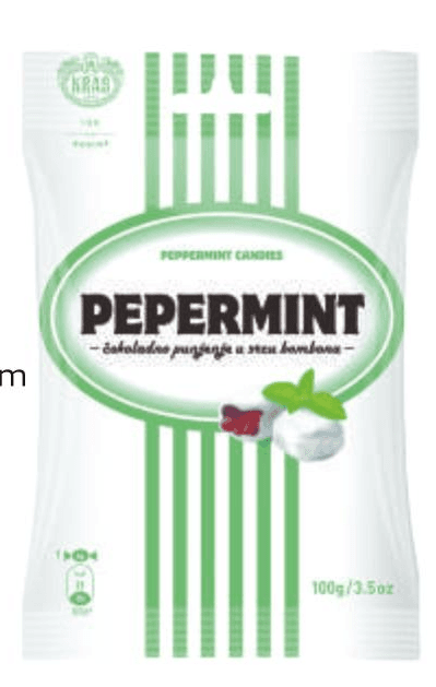 Pepermint, Kraš Bomboni 100g: Akcija (Tommy) 4.12.
