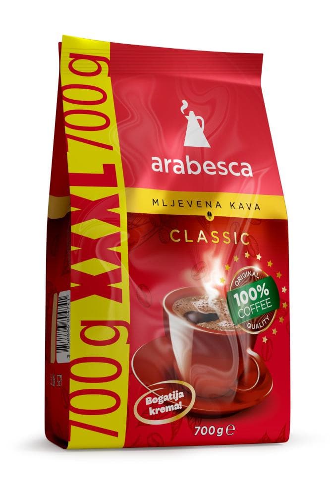 Kava mljevena Classic Arabesca 700g: Akcija (KTC) 10.12.