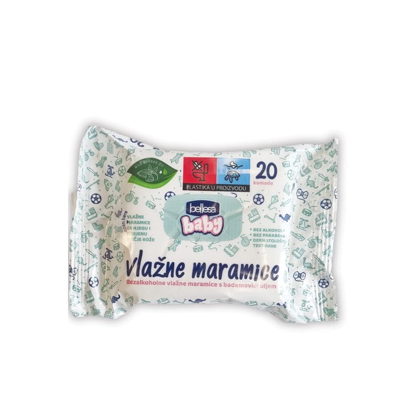 Bellesa Baby vlažne maramice refil 20: Akcija (NTL) 28.1.