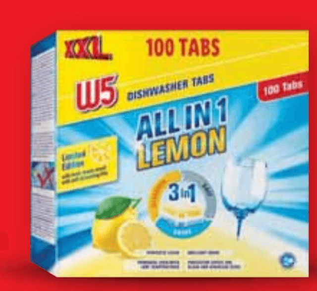 W5 Tablete za perilicu posuđa XXL 100 T...: Akcija (Lidl) 12.6.
